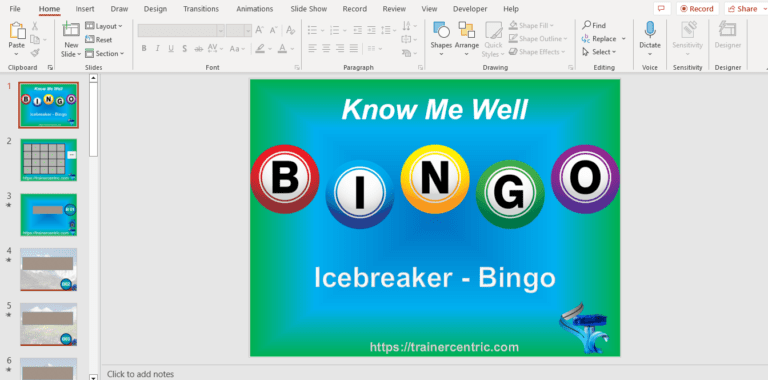 Introduction Icebreaker PowerPoint Template Free Download [2023] - Trainer Centric